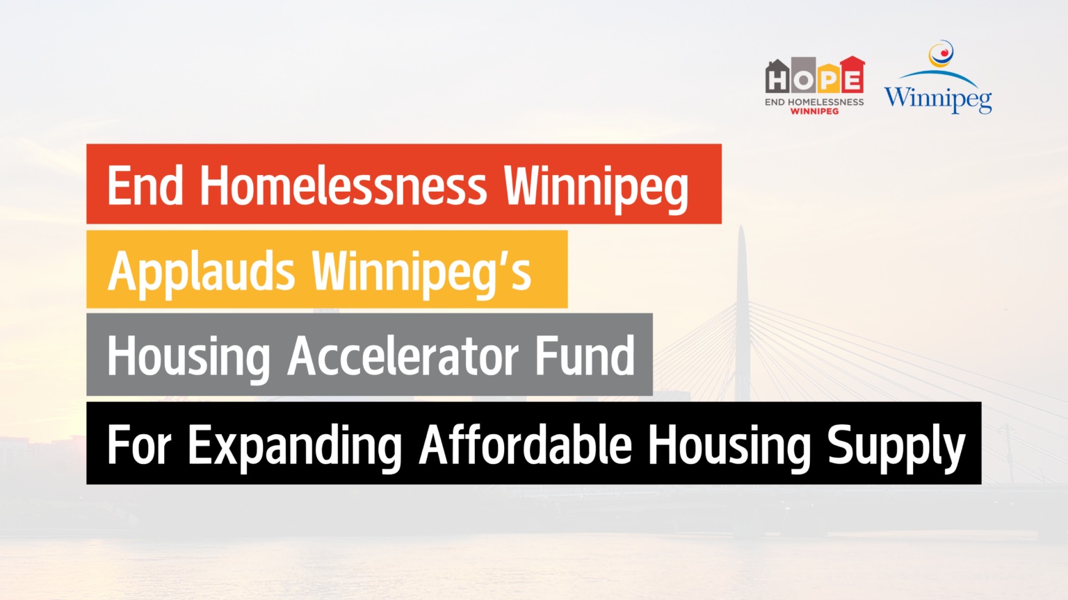 Media Release – End Homelessness Winnipeg